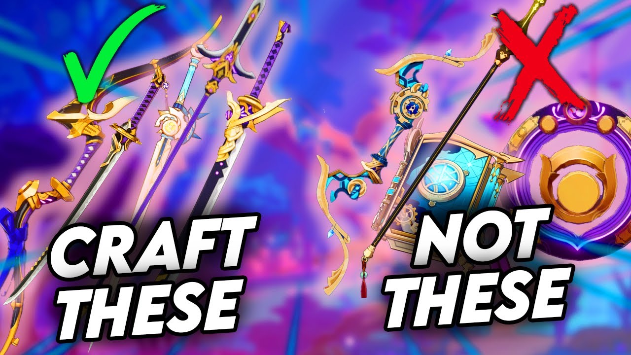 2.0 UPDATED Best Crafted Weapons Guide | Genshin Impact Crafted Weapon ...