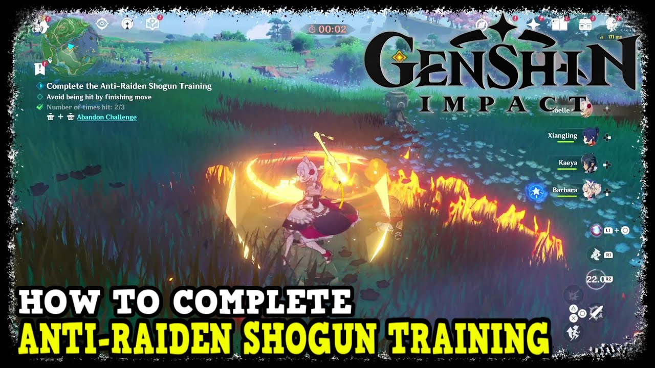 Genshin Impact How to Complete the Anti-Raiden Shogun Training ...