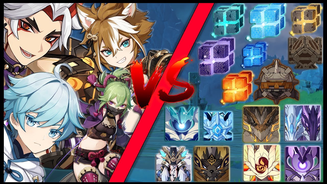 Current Banner [Itto, Gorou, Chongyun, Kuki] Against All World Bosses ...