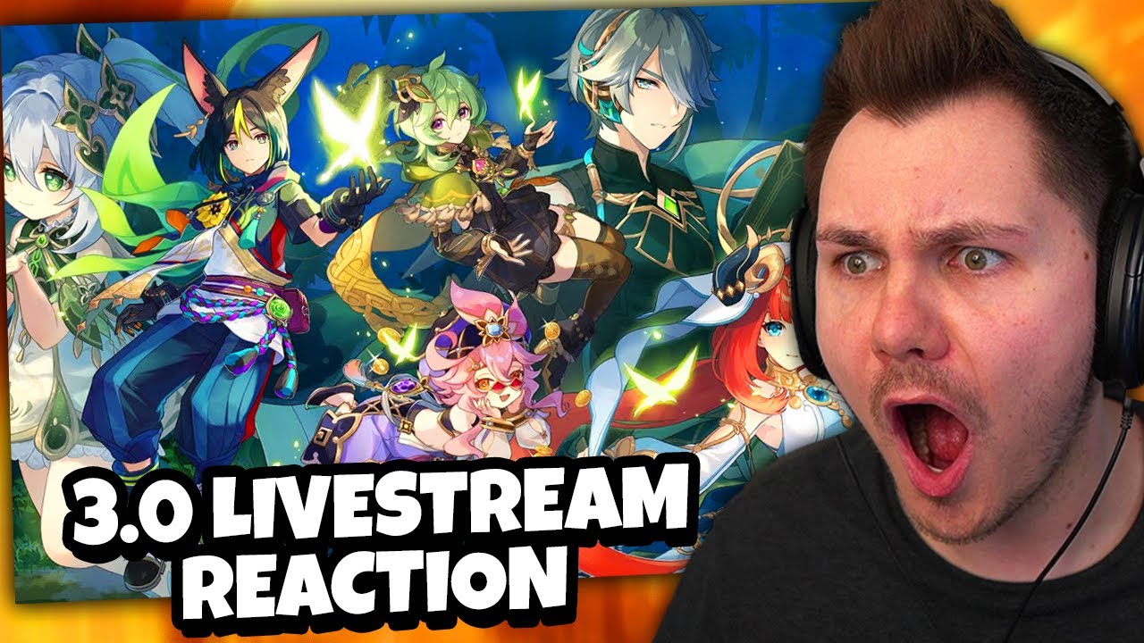 3.0 LIVESTREAM REACTION (SUMERU HYPE!!) | Genshin Impact - Genshin Impact videos