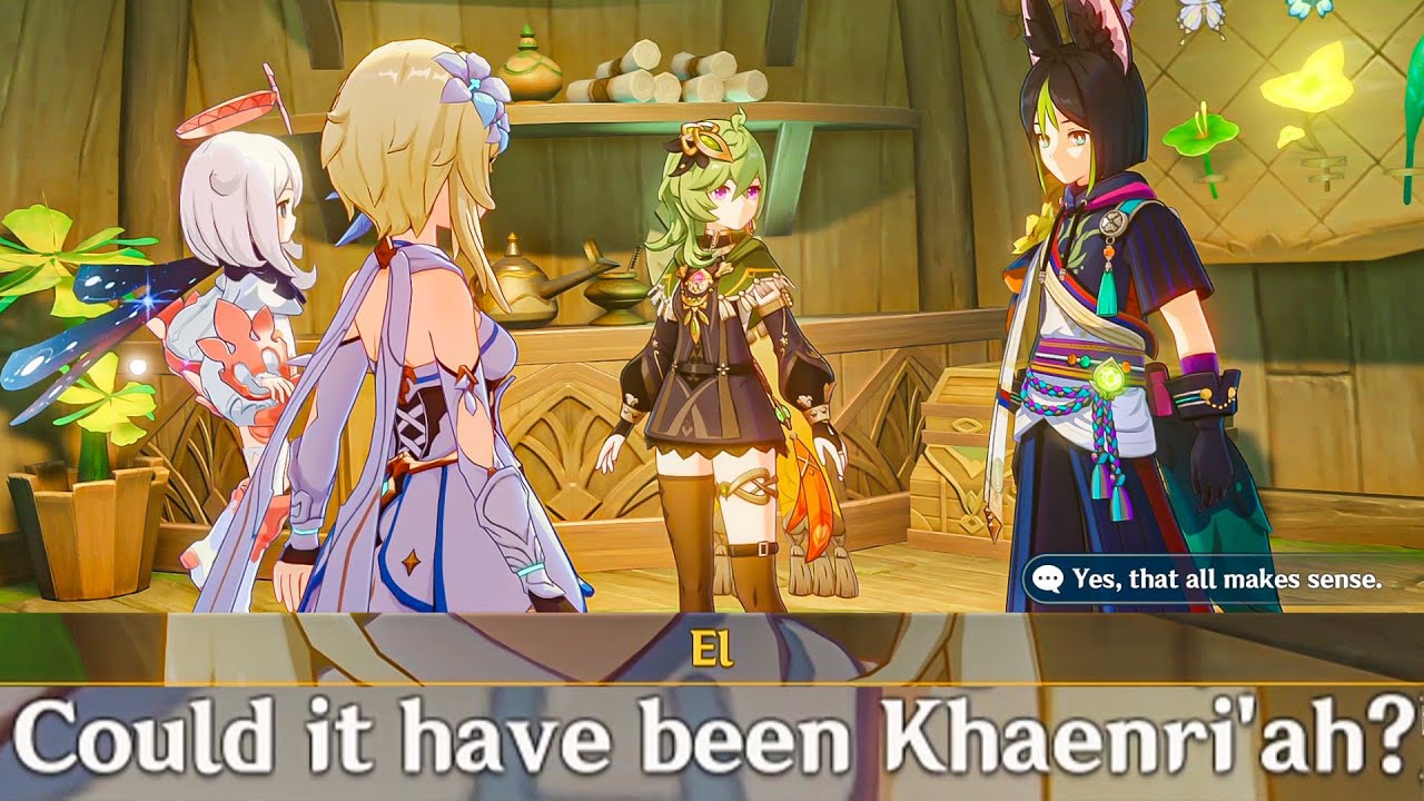 LUMINE Meets COLLEI & TIGHNARI Sumeru Cutscene Genshin Impact - Genshin ...