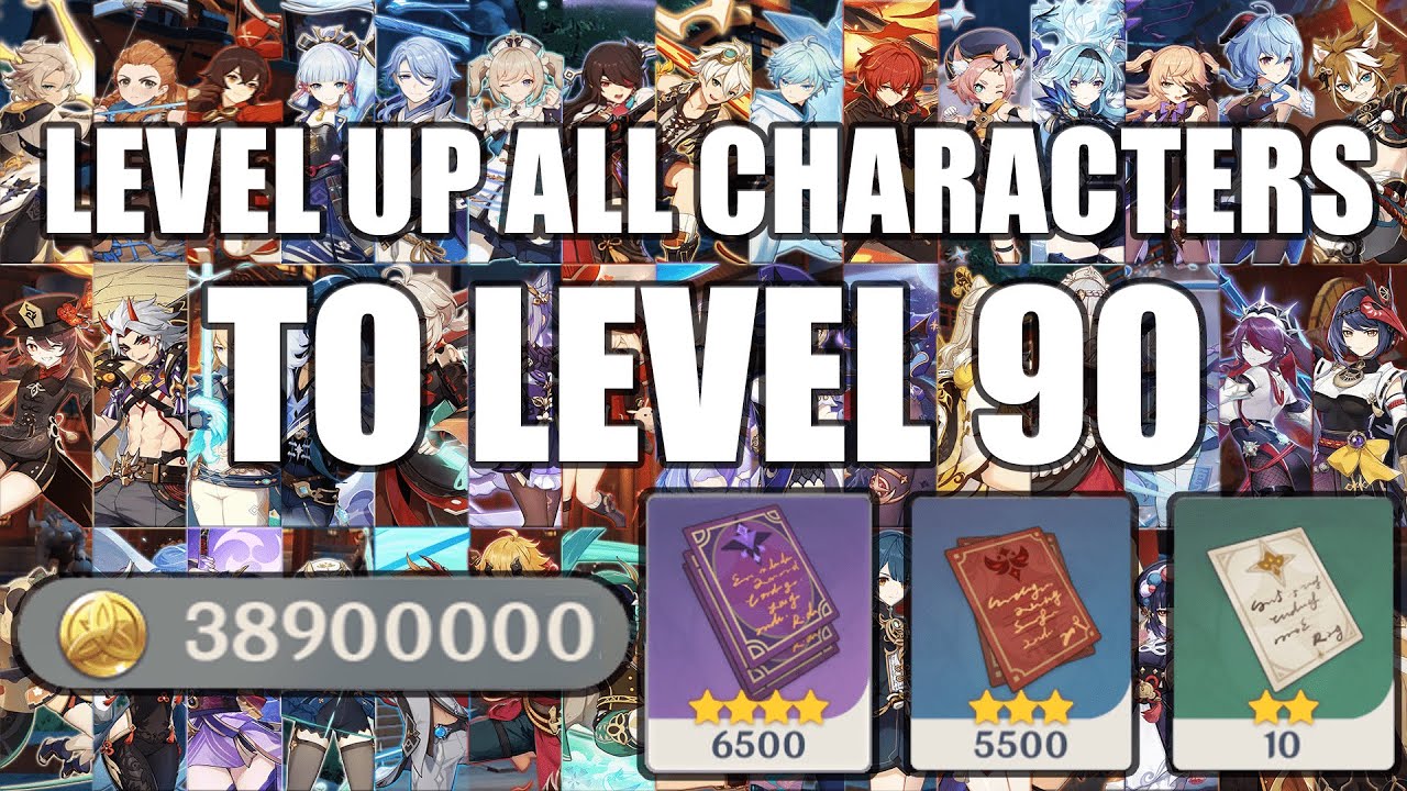 Level Up All Characters To Level 90 - Genshin Impact - Genshin Impact ...