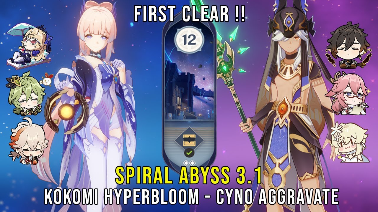 C0 Kokomi Hyperbloom and C0 Cyno Aggravate - Genshin Impact Abyss 3.1 ... C0 Kokomi Hyperbloom and C0 Cyno Aggravate - Genshin Impact Abyss 3.1 ...