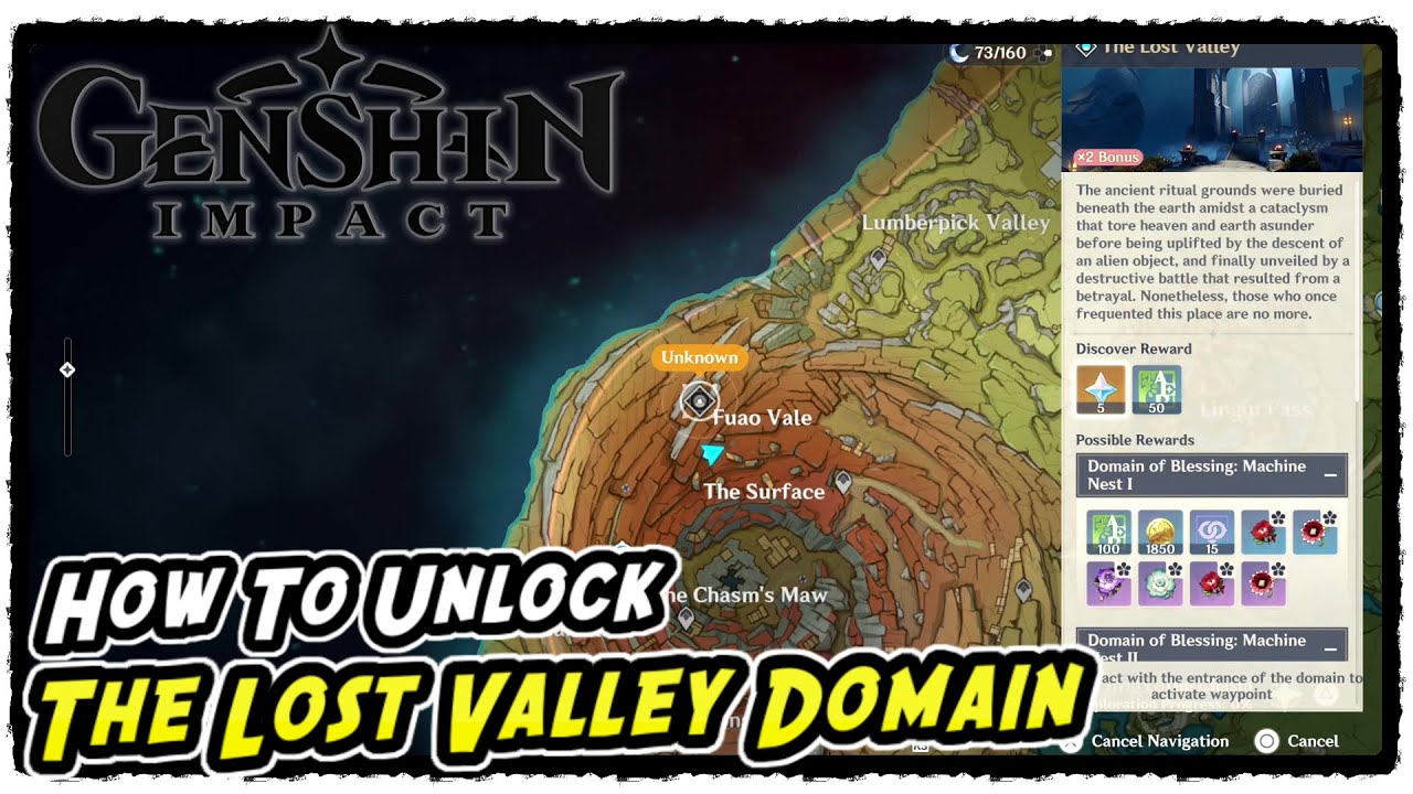 How to Unlock The Lost Valley Domain in Genshin Impact The Chasm Domain ...