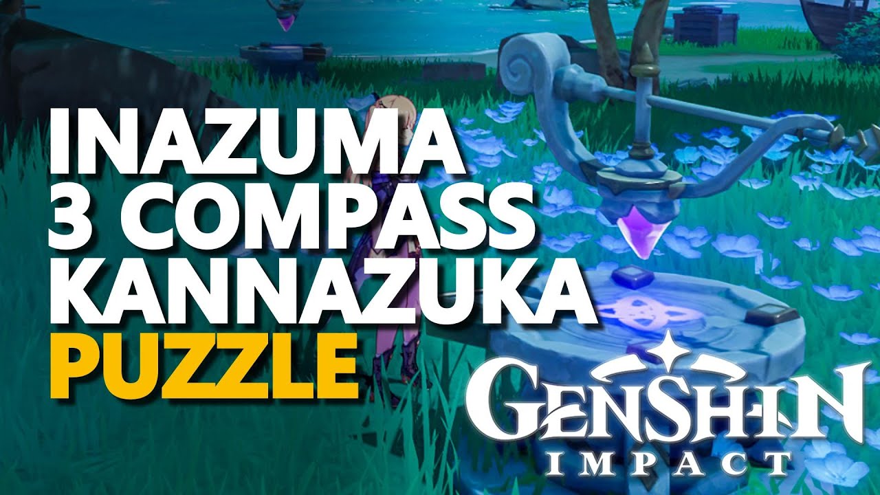 3 Compass Kannazuka Puzzle Genshin Impact Inazuma - Genshin Impact videos