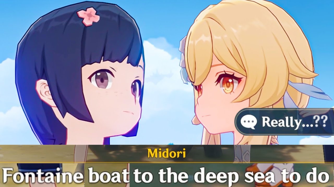 MIDORI Talks About FONTAINE Cutscene Genshin Impact - Genshin Impact videos
