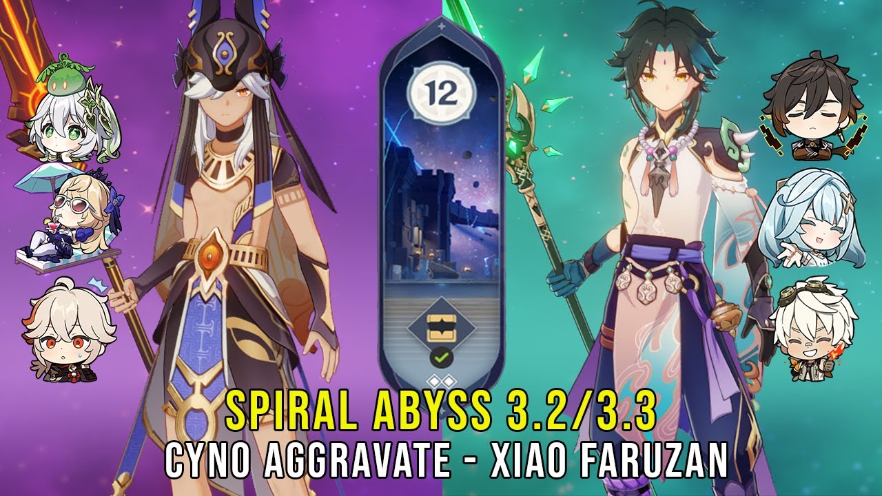 C0 Cyno Aggravate and C0 Xiao Faruzan - Genshin Impact Abyss 3.2 - Floor 12 9 Stars - Genshin ...