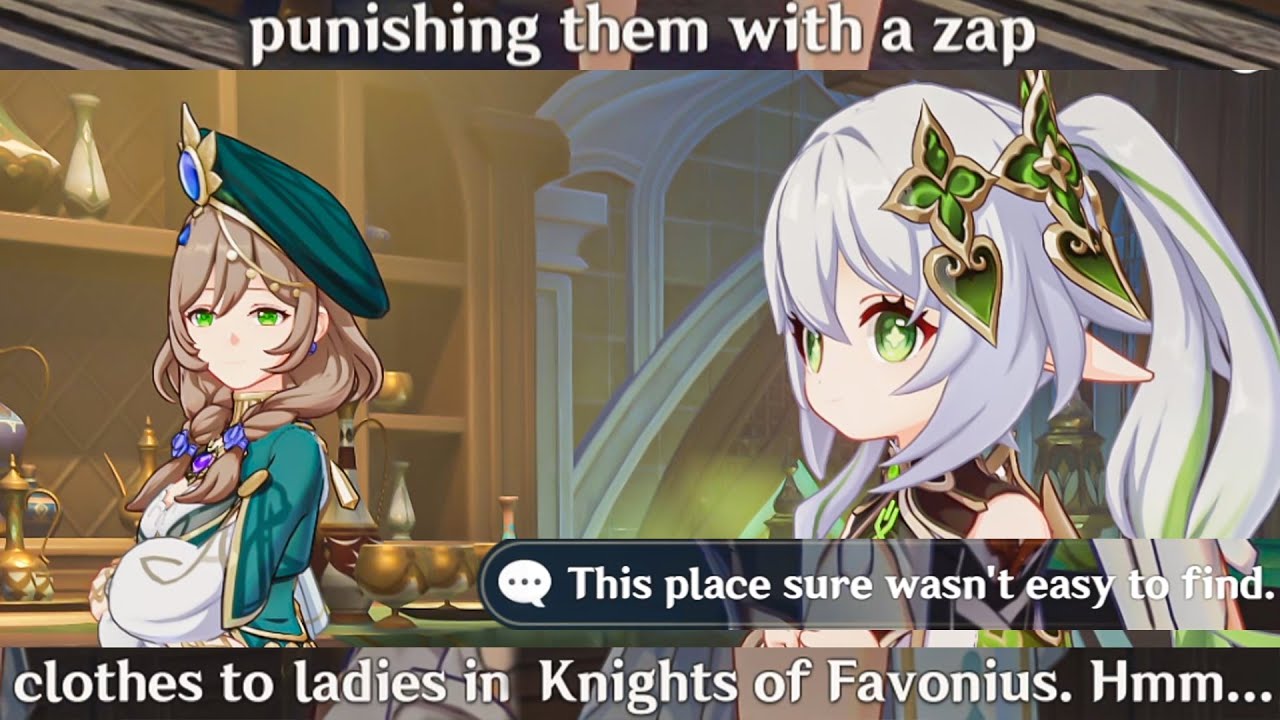 HIDDEN LOCATION LISA SKIN in SUMERU Cutscene Genshin Impact - Genshin ...