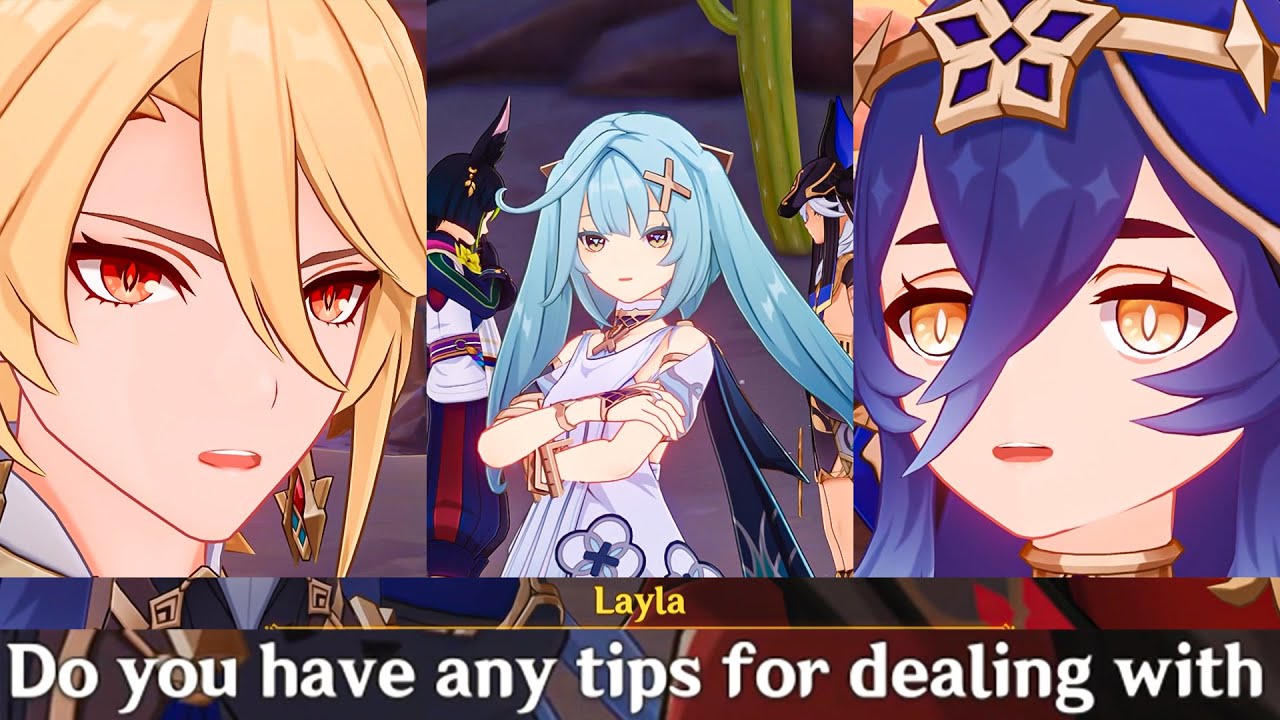 KAVEH Talks to LAYLA Cutscene Genshin Impact - Genshin Impact videos