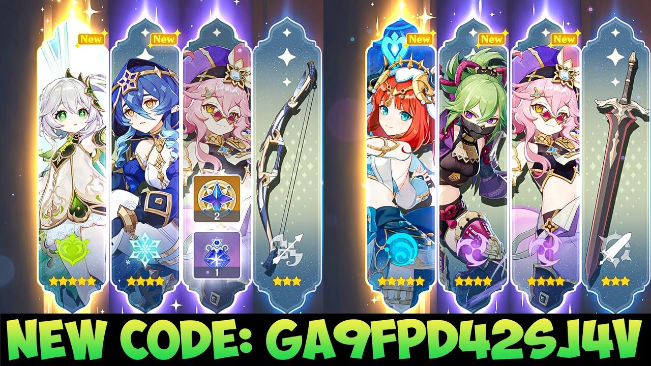 Wishing for NAHIDA & NILOU PULL Genshin Impact - Genshin Impact videos