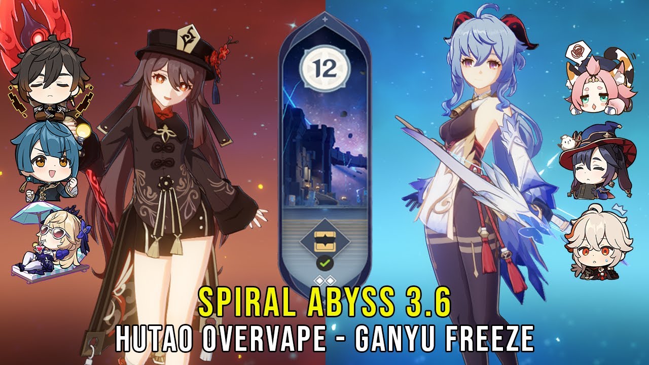 C1 Hutao Overvape and C0 Ganyu Freeze - Genshin Impact Abyss 3.6 ... C1 Hutao Overvape and C0 Ganyu Freeze - Genshin Impact Abyss 3.6 ...