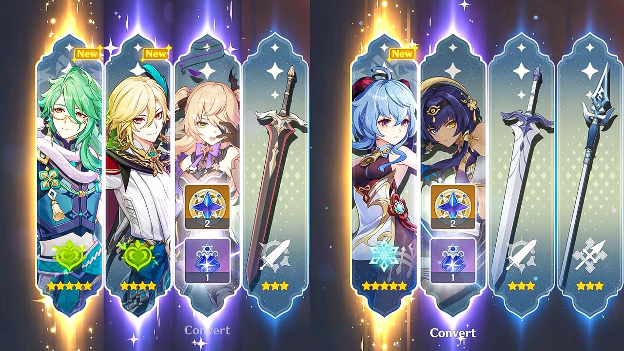 Wishing for BAIZHU, KAVEH & GANYU PULL Genshin Impact - Genshin Impact ...