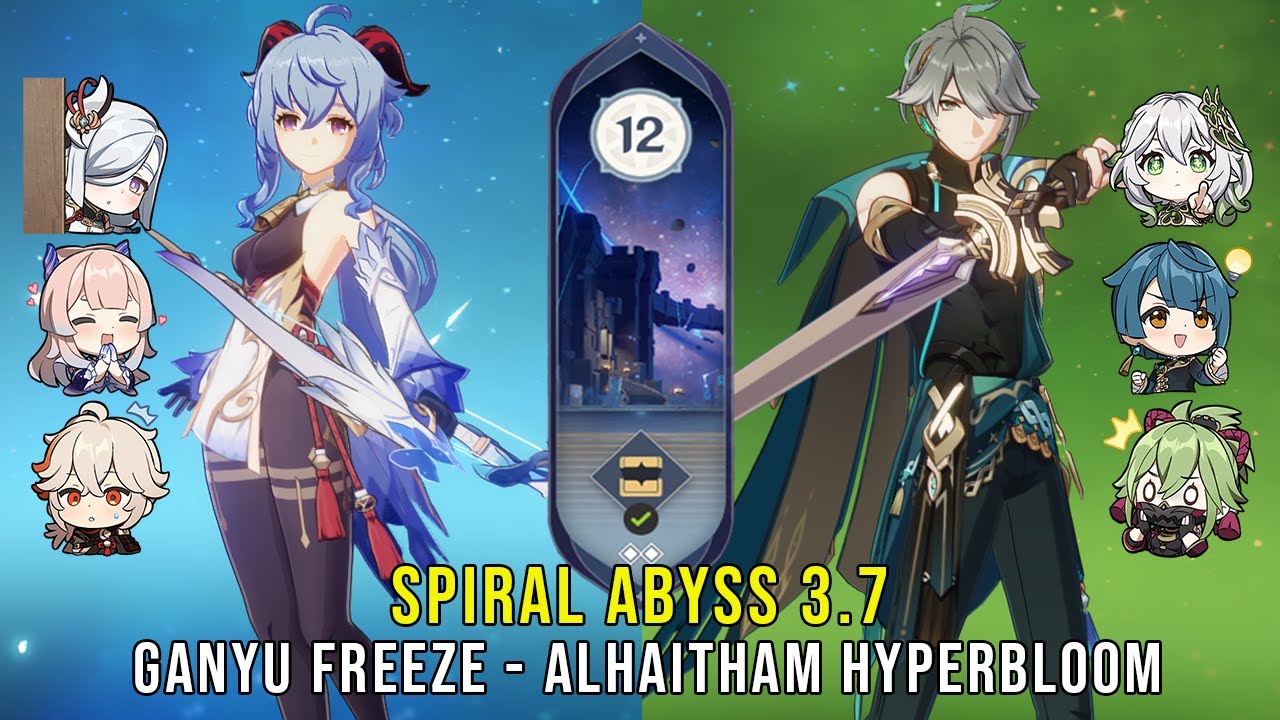 C0 Ganyu Freeze and C0 Alhaitham Hyperbloom - Genshin Impact Abyss 3.7 ... C0 Ganyu Freeze and C0 Alhaitham Hyperbloom - Genshin Impact Abyss 3.7 ...