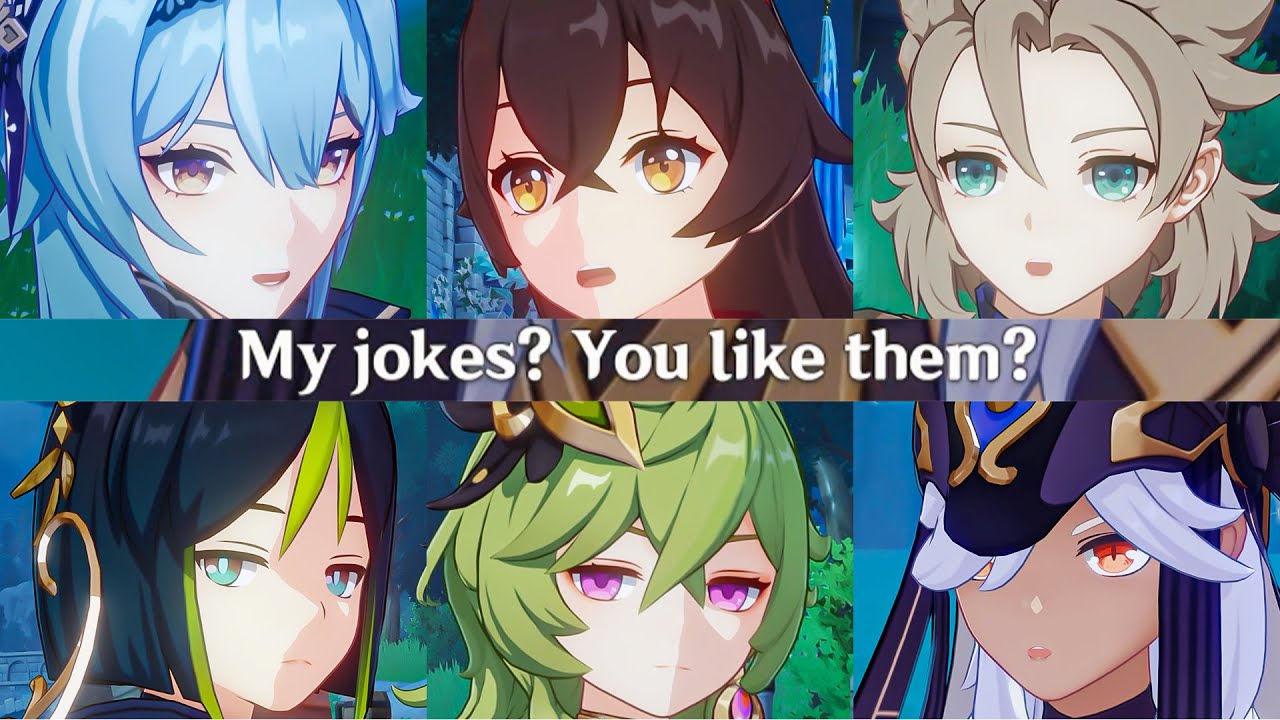 EULA & AMBER Meet COLLEI, CYNO & TIGHNARI in Mondstadt Cutscene Genshin ...