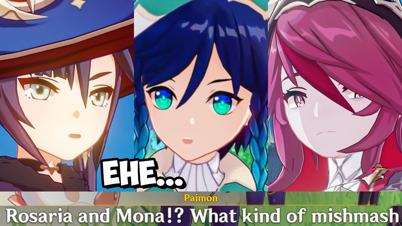 MONA Meets ROSARIA, with VENTI Cutscene Genshin Impact - Genshin Impact ...