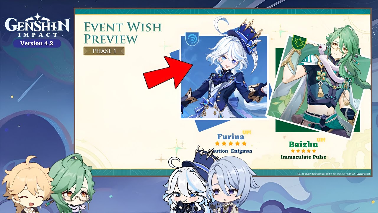 VERSION 4.2 BANNERS UPDATE!! Furina And Charlotte In PHASE 1 With These ...