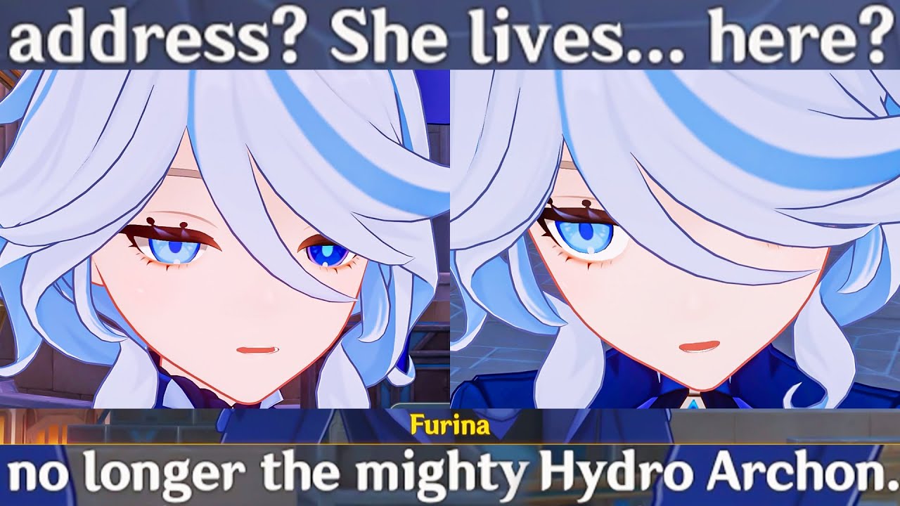 When FURINA "No Longer" The Hydro Archon Cutscene Fontaine Genshin ...