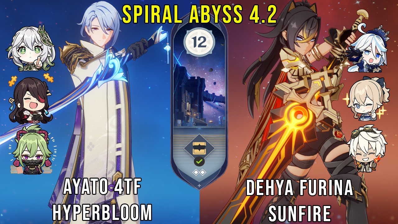 C0 Ayato Hyperbloom and C0 Dehya Furina Sunfire - Genshin Impact Abyss ... C0 Ayato Hyperbloom and C0 Dehya Furina Sunfire - Genshin Impact Abyss ...