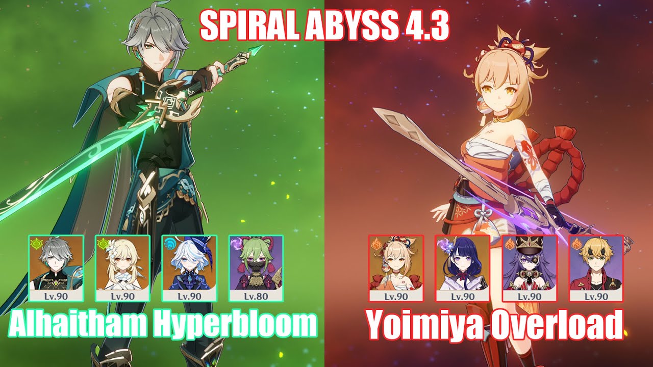 C0 Alhaitham Furina Hyperbloom & C0 Yoimiya Chevreuse Overload | Spiral ... C0 Alhaitham Furina Hyperbloom & C0 Yoimiya Chevreuse Overload | Spiral ...