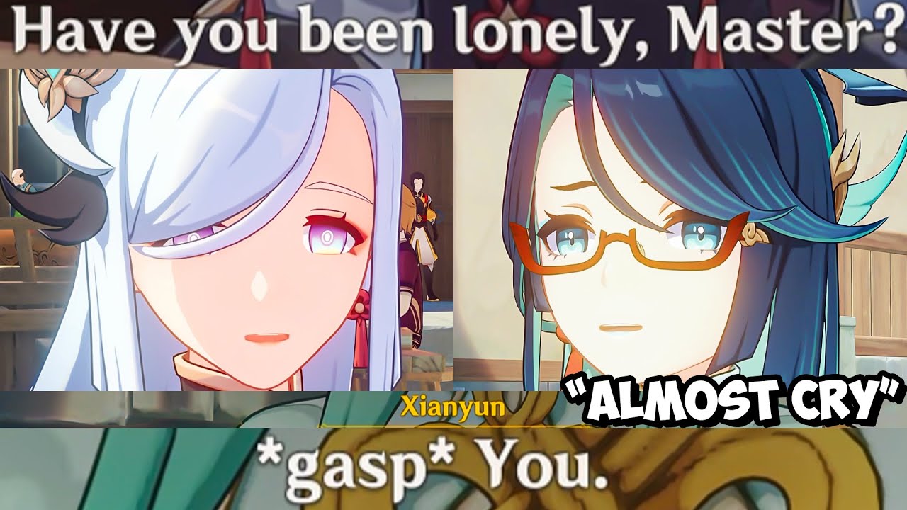 SHUYU?? SHENHE Makes XIANYUN Almost Cry Cutscene Genshin Impact - Genshin Impact videos