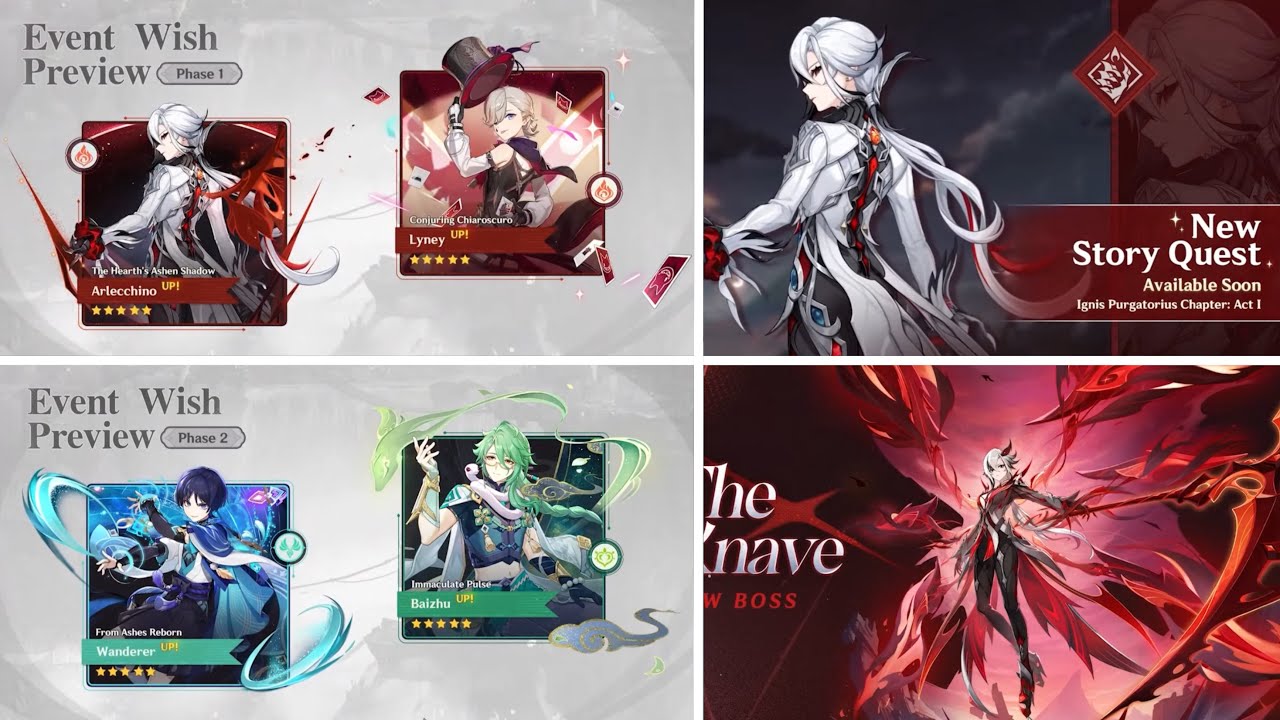 CONFIRMED!! 4.6 BANNERS ARLECCHINO, LYNEY,FONTAINE MAP EXPANSION,NEW ...