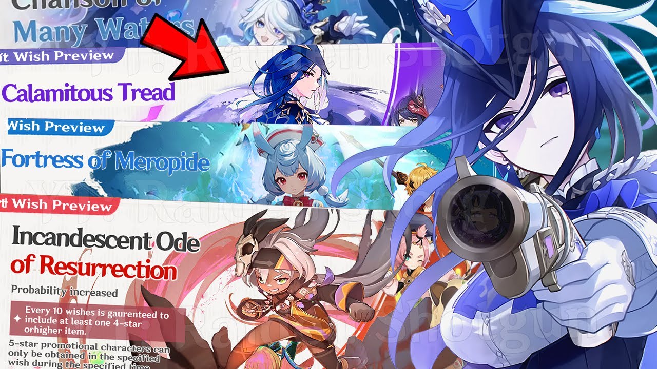 Updated! All banner from 4.7 to 5.0! Clorinde, Sigewinne, Furina ...