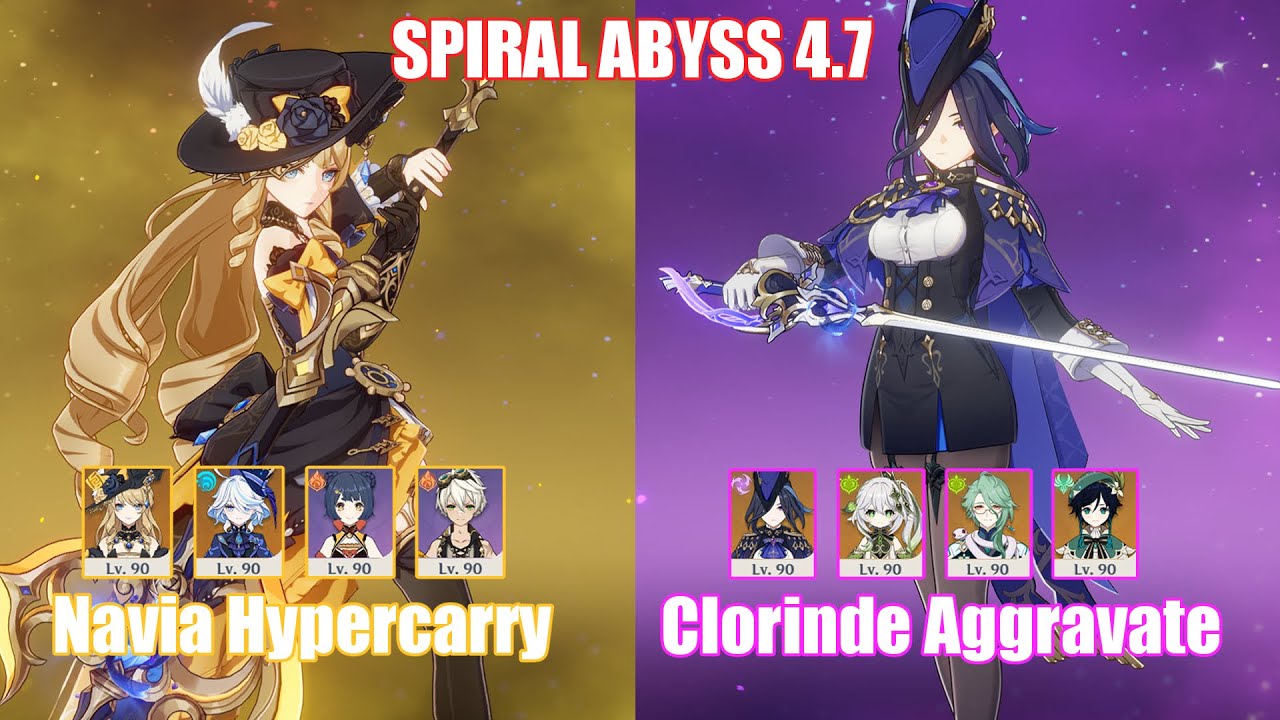 C0 Navia Hypercarry & C0 Clorinde Aggravate | Spiral Abyss 4.7 ... C0 Navia Hypercarry & C0 Clorinde Aggravate | Spiral Abyss 4.7 ...
