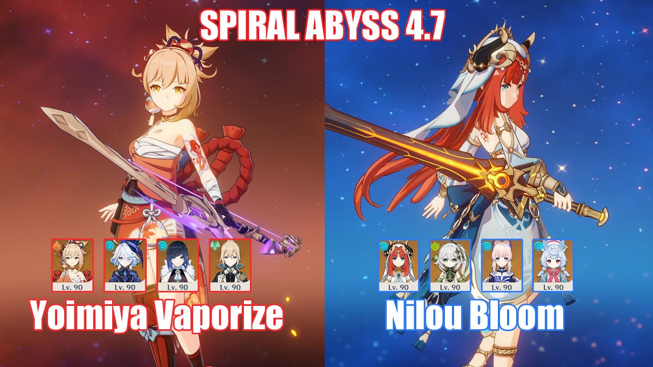 C0 Yoimiya Vaporize & C0 Nilou Bloom | Spiral Abyss 4.7 | Genshin ... C0 Yoimiya Vaporize & C0 Nilou Bloom | Spiral Abyss 4.7 | Genshin ...