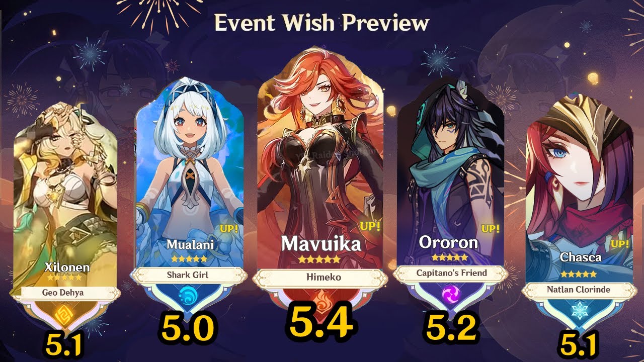 NEW UPDATE! PYRO ARCHON DELAYED UNTIL 5.4? ALL NATLAN CHARACTER RELEASE ...