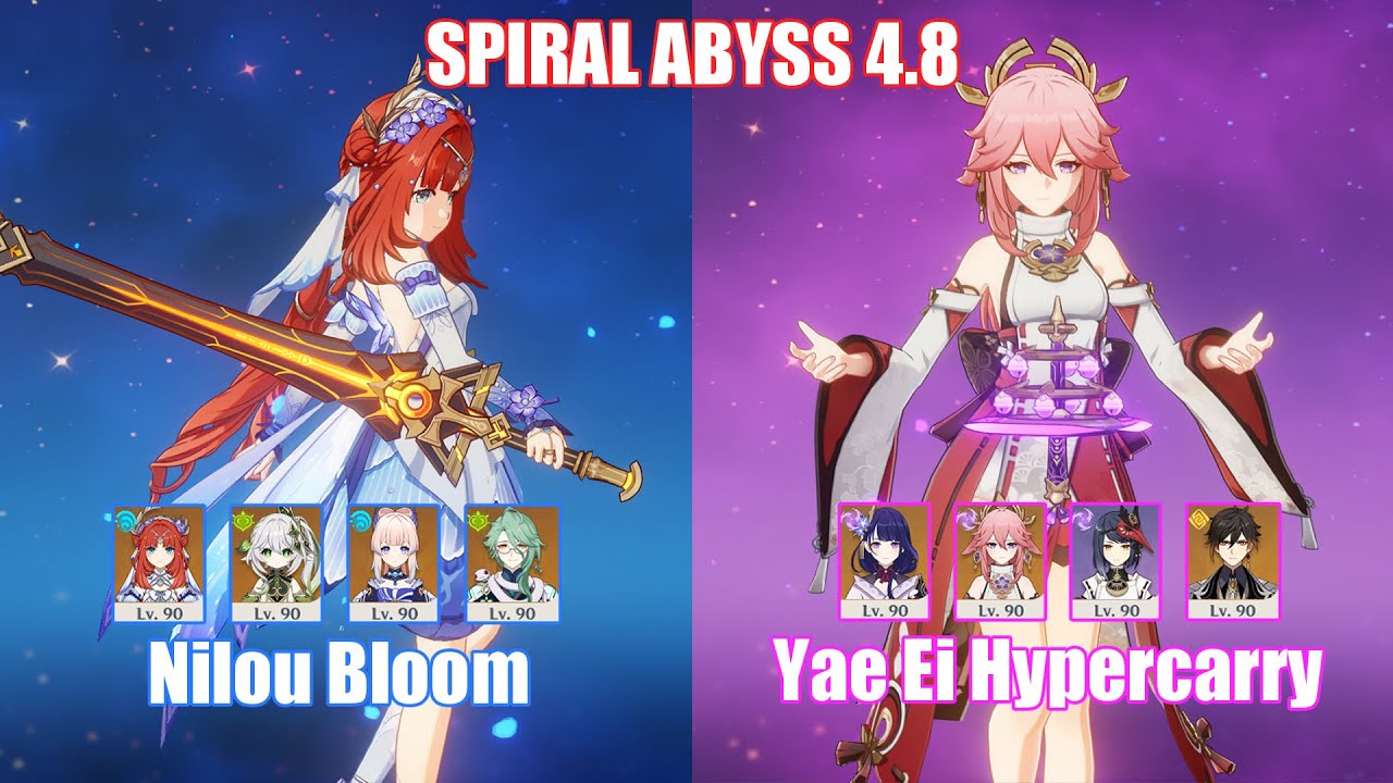 C0 Nilou Bloom & C0 Yae Raiden Hypercarry | Spiral Abyss 4.8 | Genshin ... C0 Nilou Bloom & C0 Yae Raiden Hypercarry | Spiral Abyss 4.8 | Genshin ...