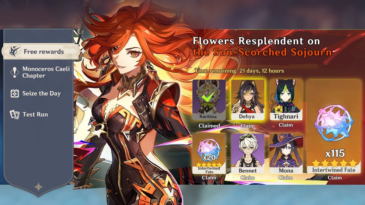 CONFIRMED FREE 5 STAR CHARACTER! 5.0 REWARDS: 3 FREE CHARACTERS, 20 FREE PULLS - Genshin Impact ...