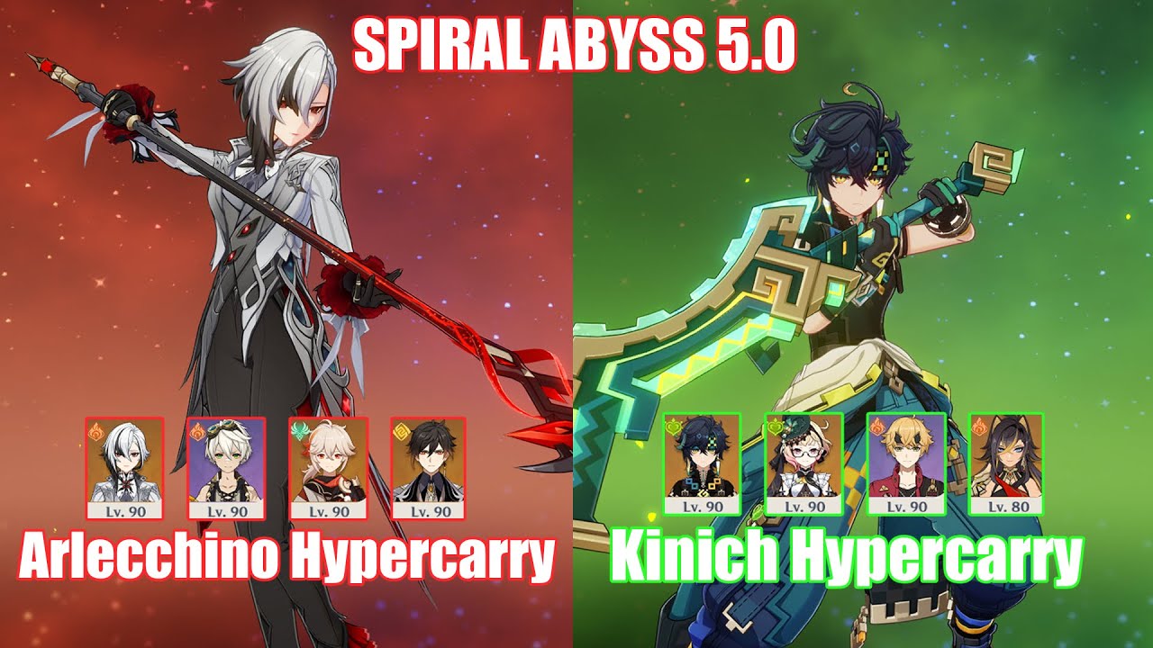 C0 Arlecchino Hypercarry & C0 Kinich Hypercarry | Spiral Abyss 5.0 ...