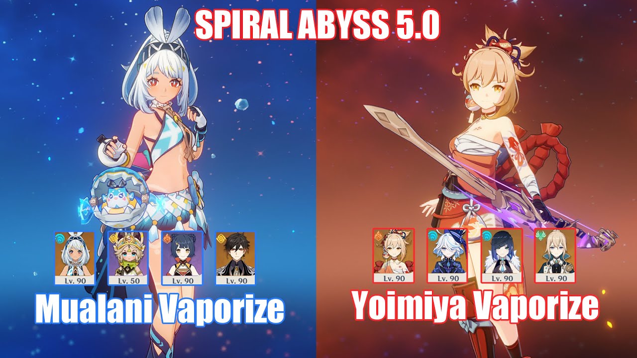 C0 Mualani Vaporize & C0 Yoimiya Vaporize | Spiral Abyss 5.0 | Genshin Impact - Genshin Impact ...