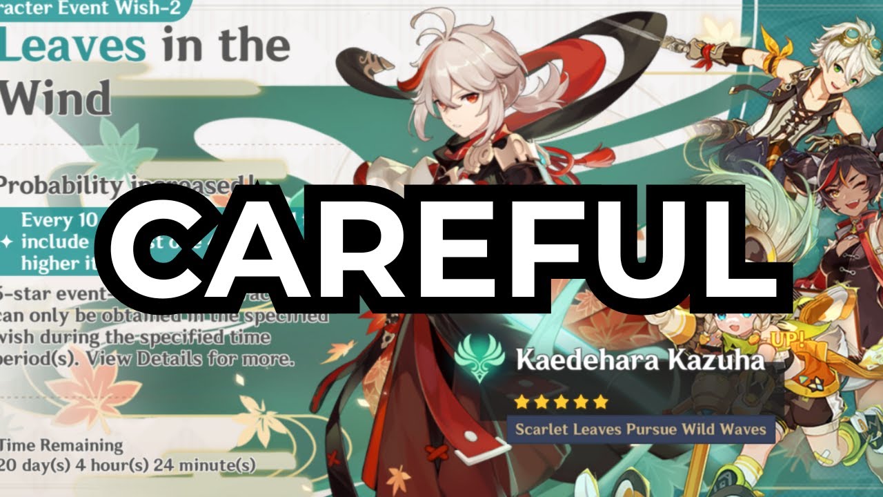 NEW UPDATE! BE CAREFUL BEFORE PULLING KAZUHA IN THE FIRST PHASE AS AN F2P - Genshin Impact ...