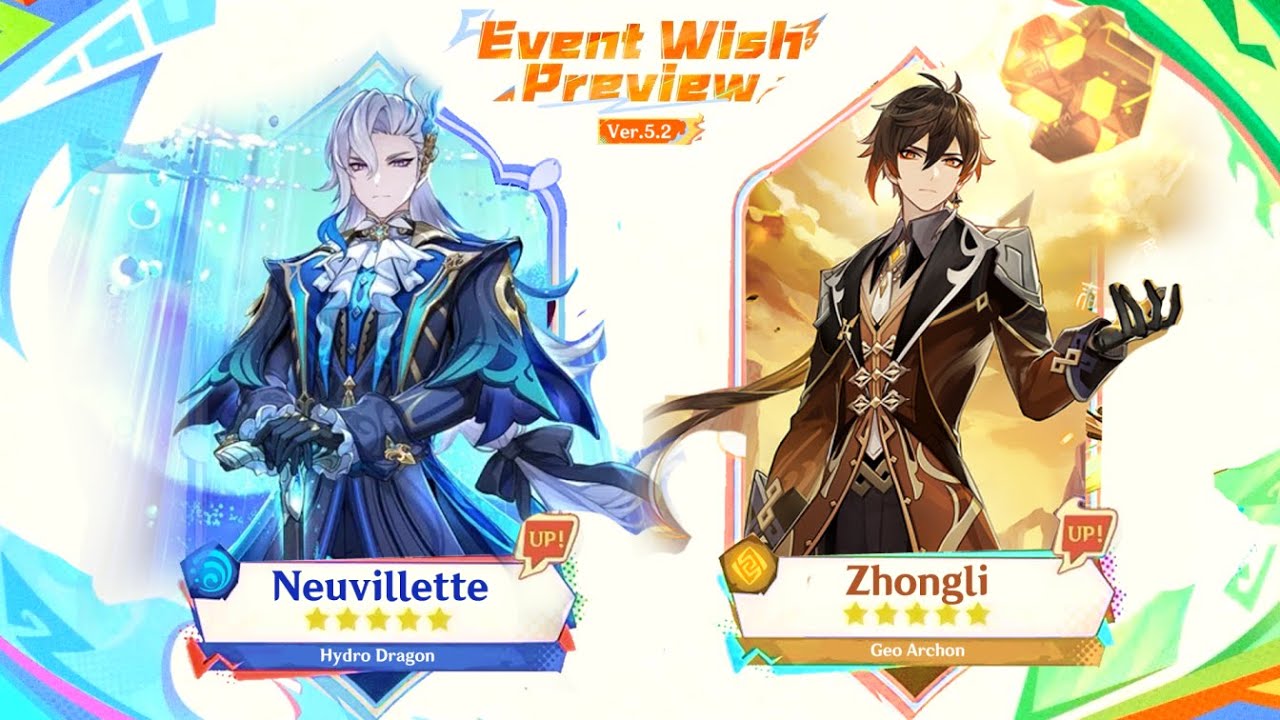 NEW UPDATE! NEUVILLETTE AND ZHONGLI IN THE SAME BANNER! First Info on 5 ...