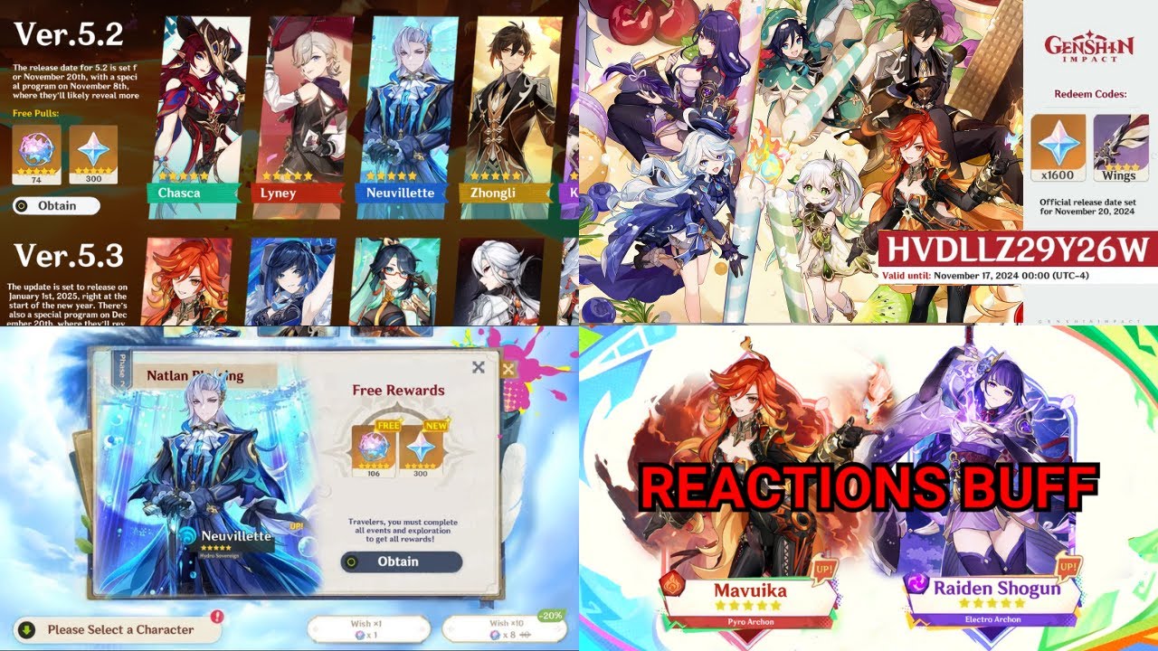 EVERYTHING WE KNOW ABOUT 5.2 | Banners, FREE Pulls, Archon Quest & Map ...