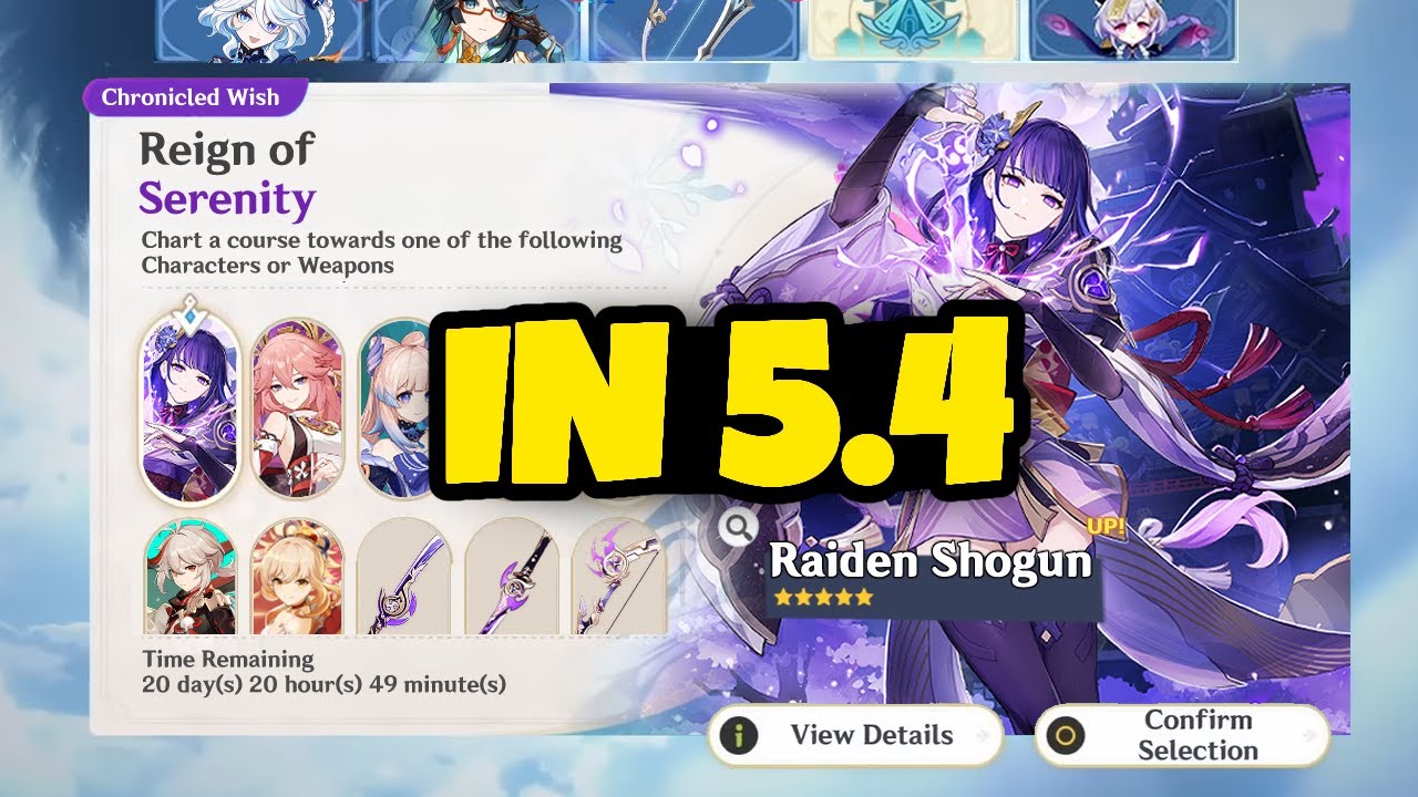 NEW UPDATE! NEXT INAZUMA CHRONICLED WISH REVEALED - Genshin Impact ...